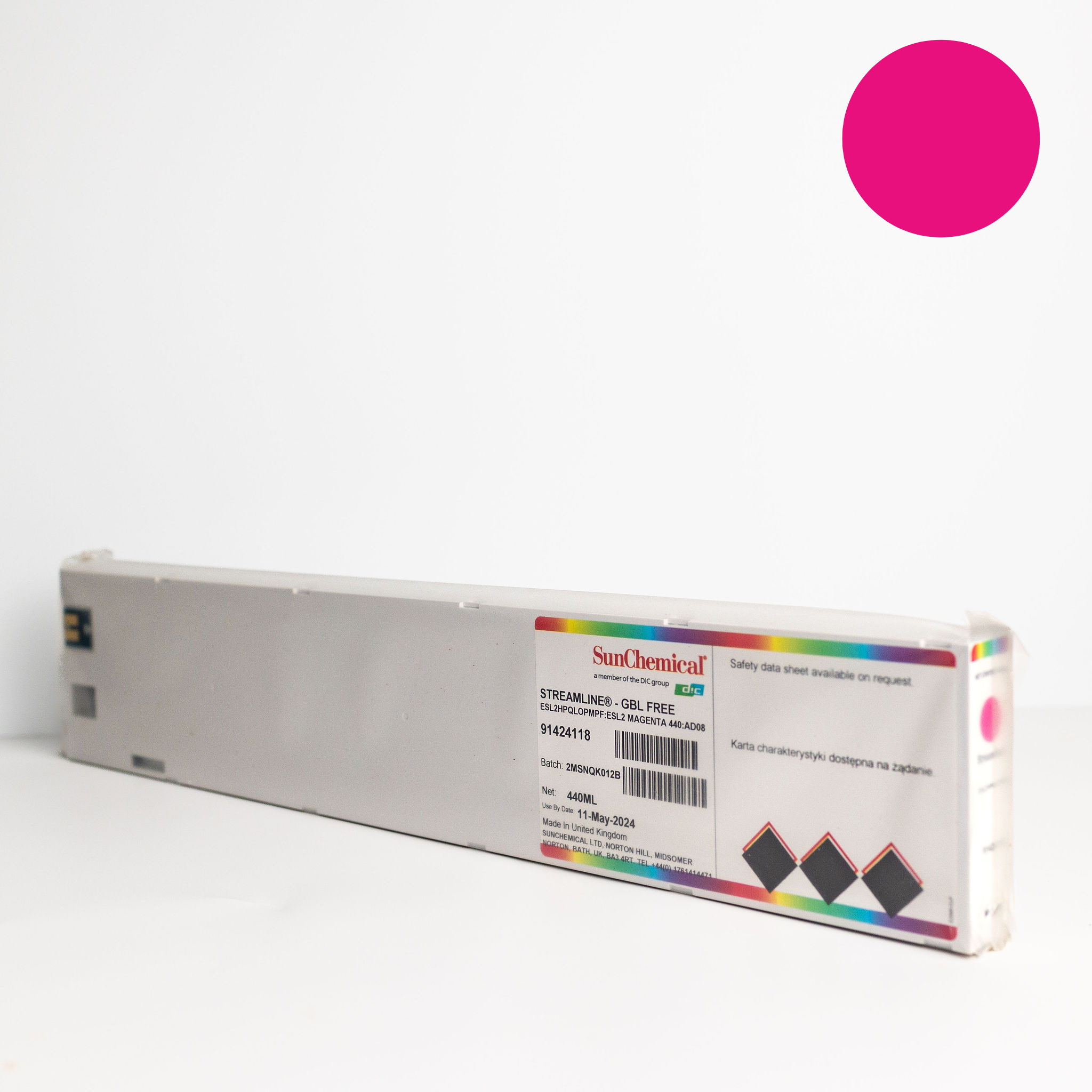 The Digital Ink Company / Streamline ESL2 DG - Magenta 440ml Cartridge